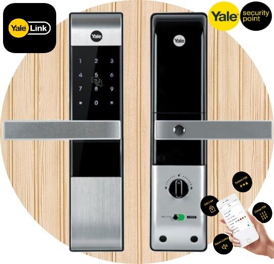 YDM 3109+ Smart Lock – Silver & Black – Yale Sri Lanka